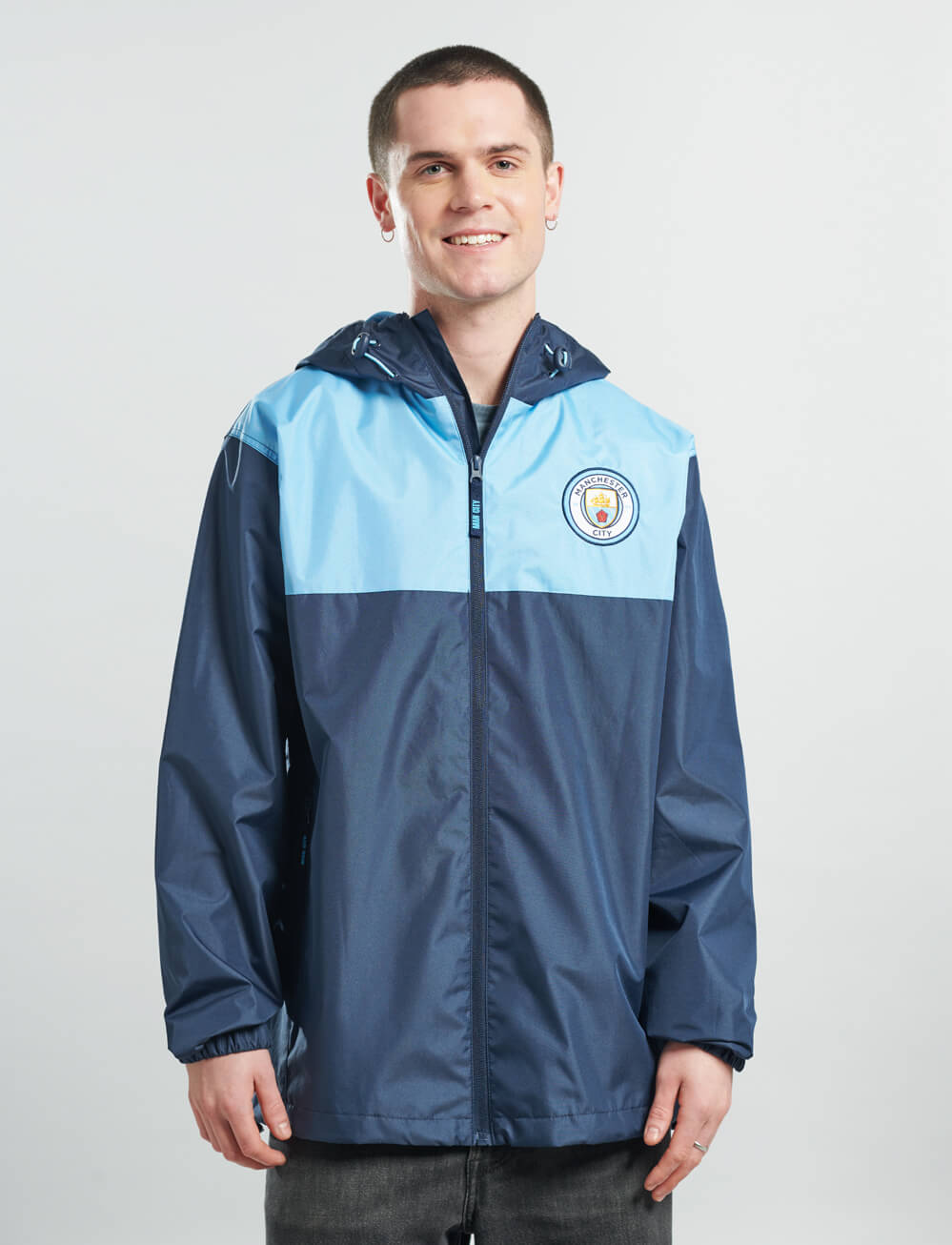 Official Manchester City Shower Jacket - Navy | The World Football Store